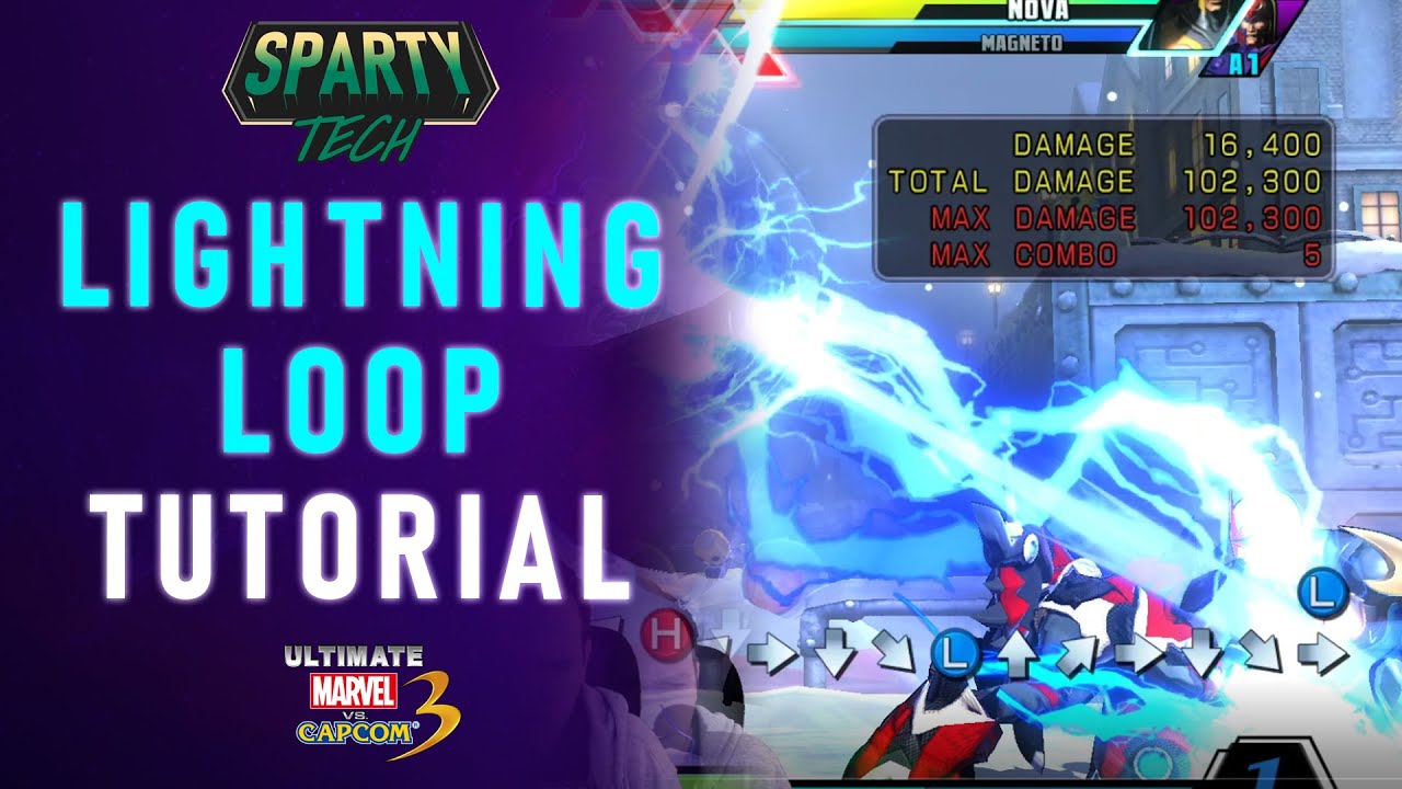 How to Lightning Loop with Zero in UMvC3 - Sparty Tech Tutorial - YouTube