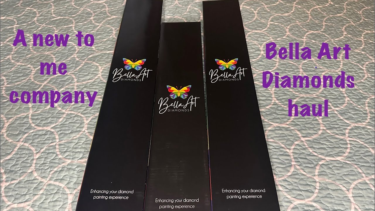 Unboxing diamond painting kits from Bella Art Diamonds - YouTube