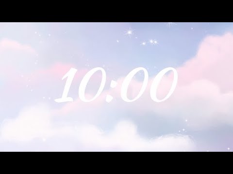 10 Minute Countdown Timer | Dreamy Cloud Aesthetic | Silent Study Timer ...