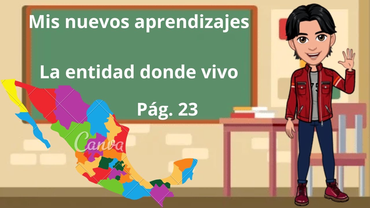 Mis nuevos aprendizajes. 3° Grado La entidad donde vivo. Pág. 23. - YouTube
