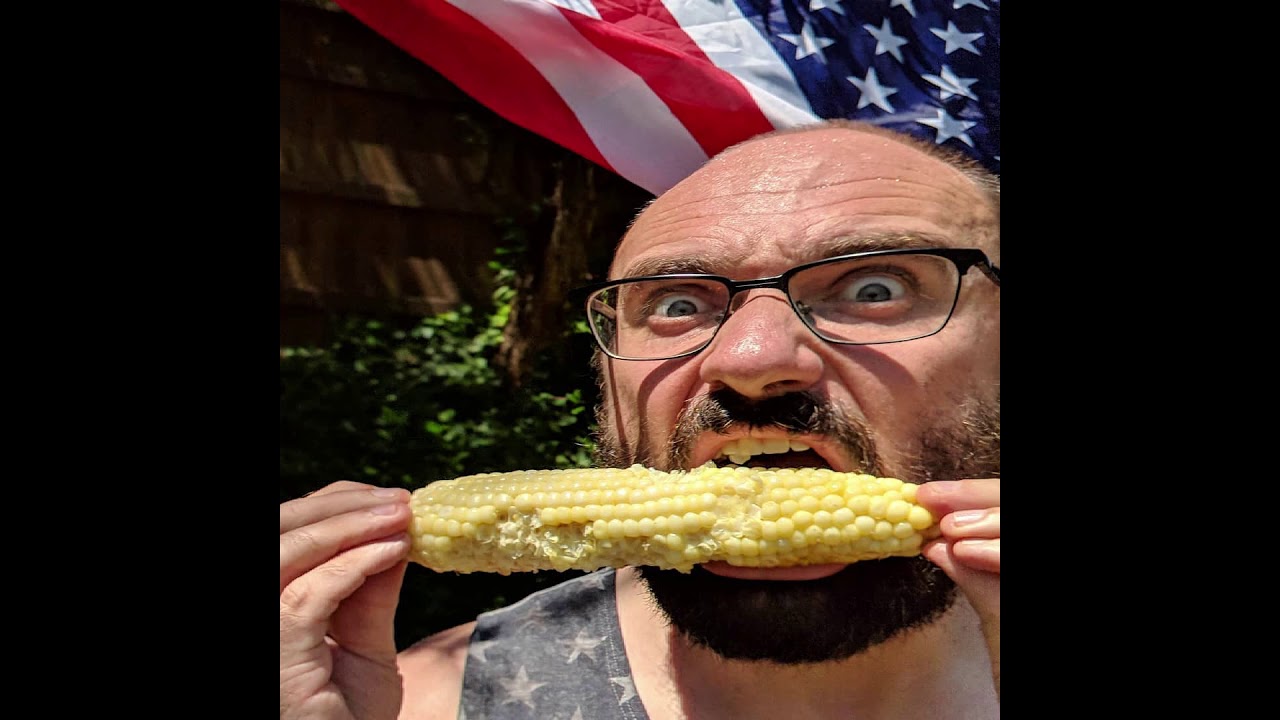 Pictures of Vsauce eating corn set to unsettling music - YouTube