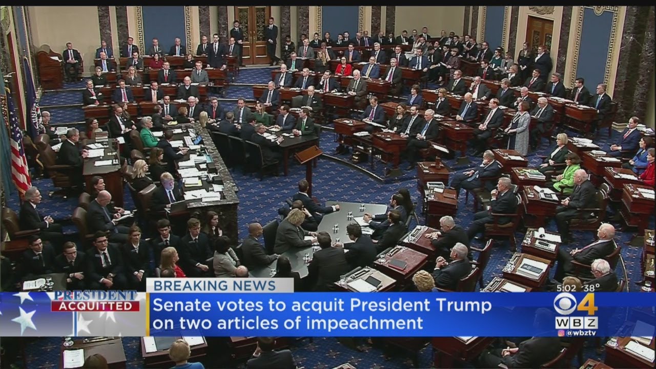 Senate Votes To Acquit President Trump On 2 Articles Of Impeachment ...