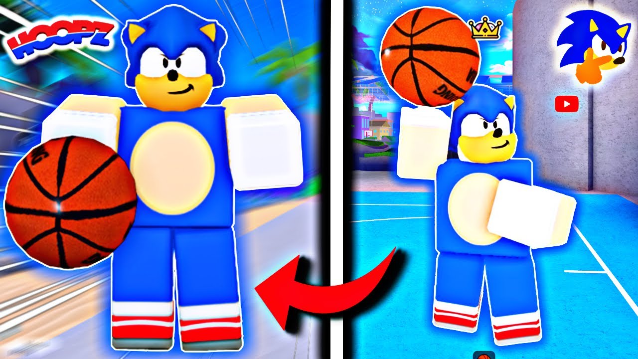 SONIC THE HEDGEHOG TAKES OVER ROBLOX HOOPZ! - YouTube
