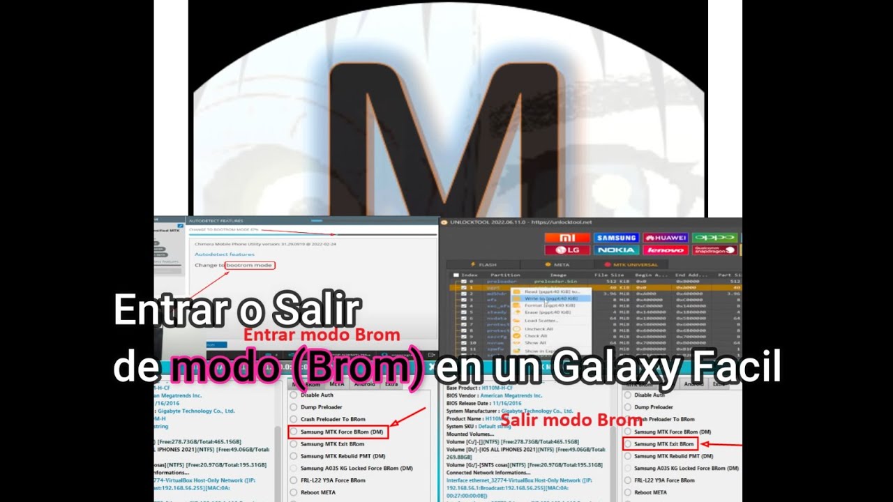 Entrar o Salir de modo (Brom) en un Galaxy Facil - YouTube