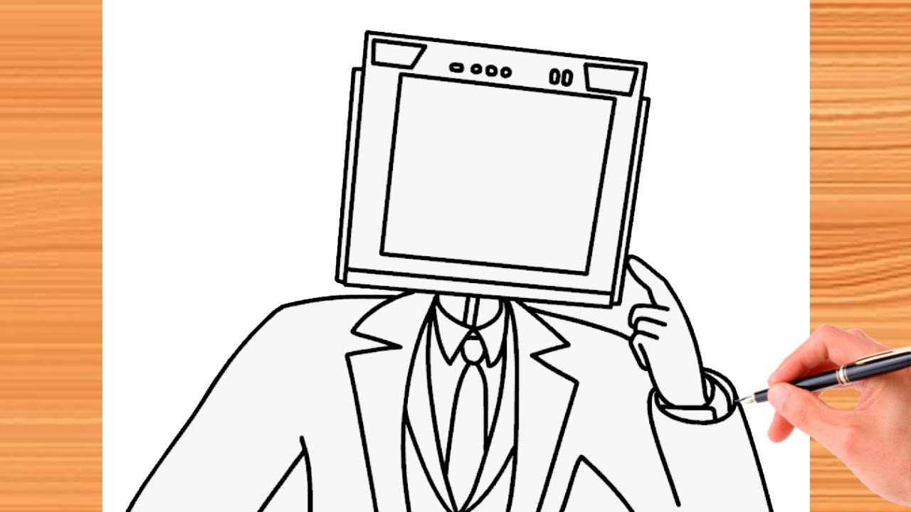 How to Draw Big Tv Man easy - Skibidi Toilet | Drawing Step by Step ...