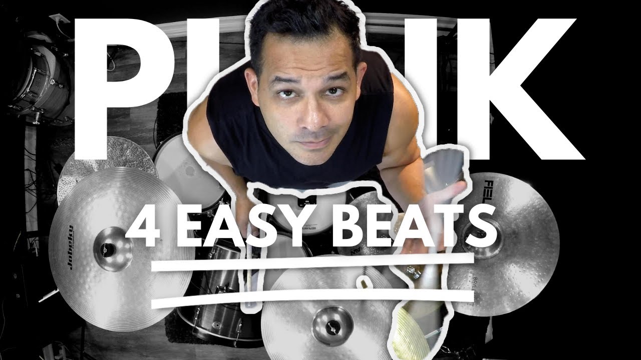 daily workout #4 | 4 punk rock grooves for beginners... - YouTube