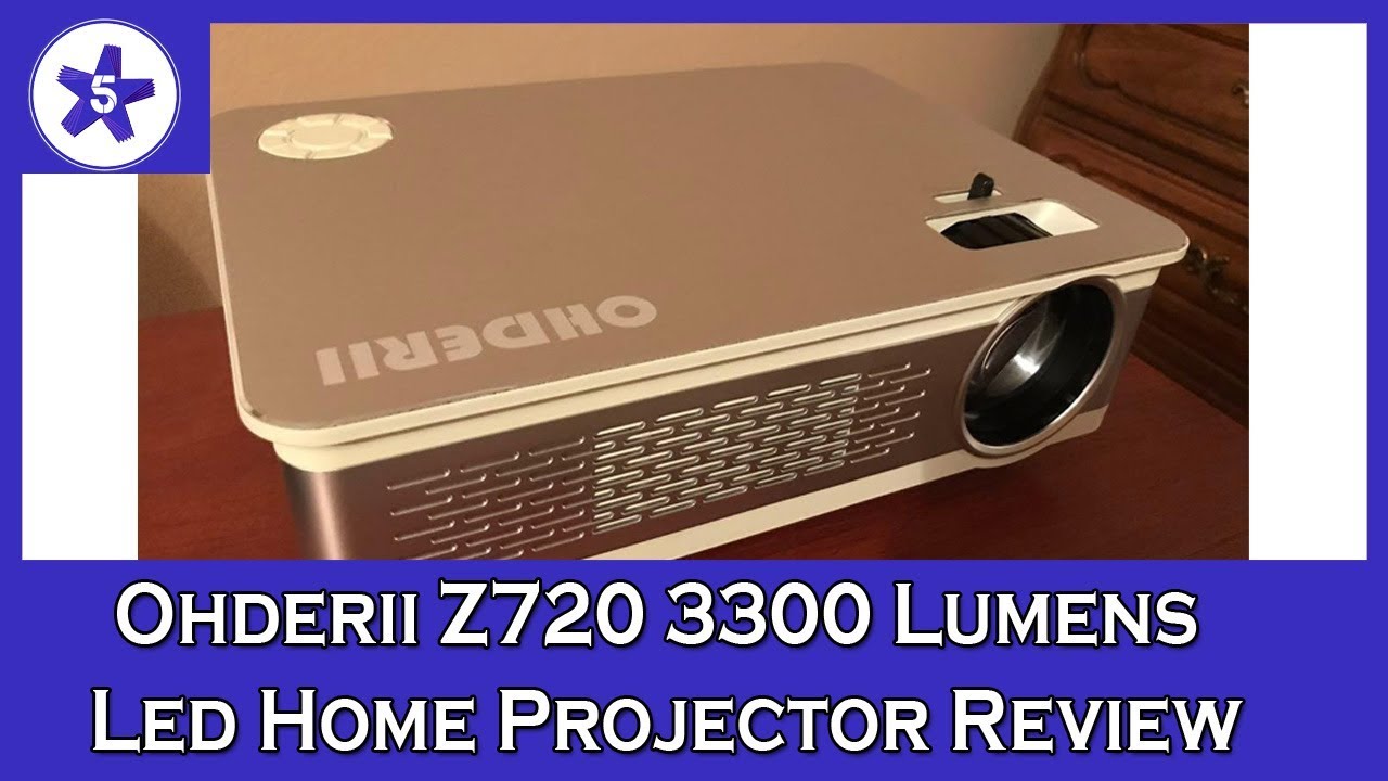 Ohderii Z720 3300 Lumens Led Home Projector Review - YouTube