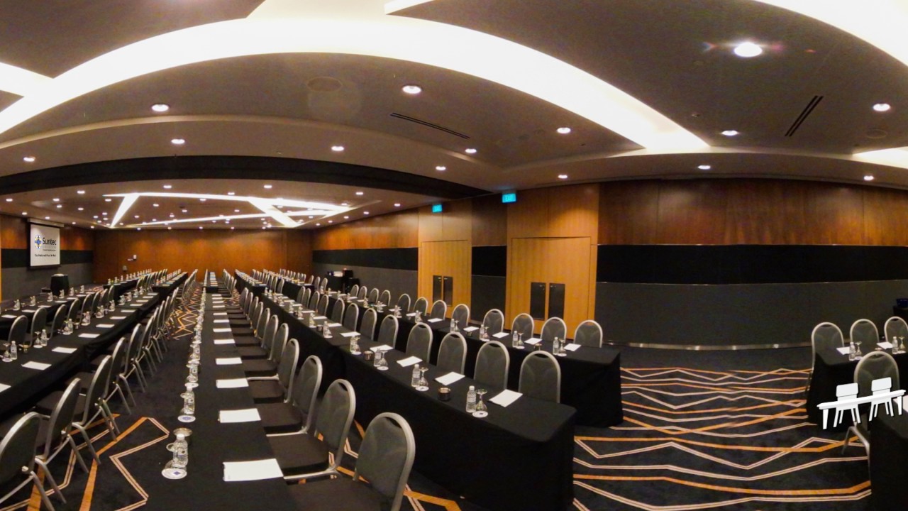 Suntec 360 | Room 321-322 | sqm | 136 guests | Classroom - YouTube
