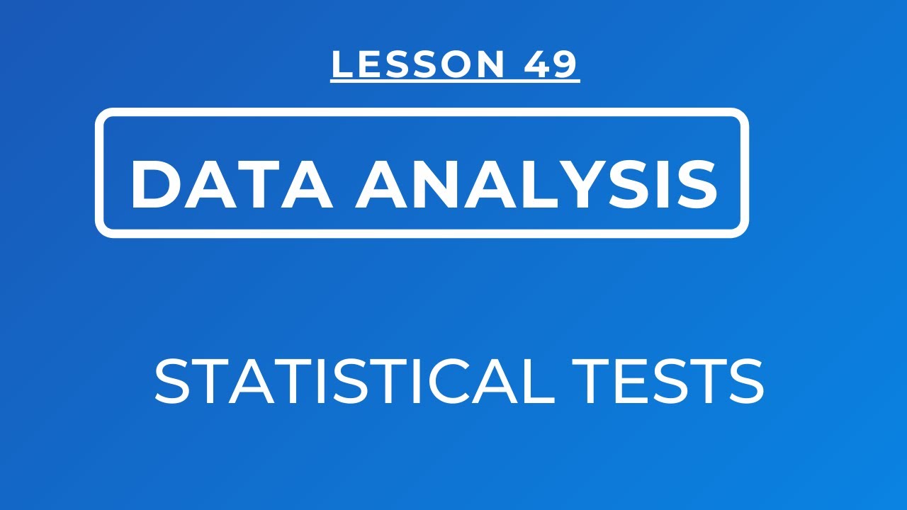LESSON 49 STATISTICAL TESTS TYPES FORMS OF STATISTICAL TESTS YouTube LESSON 49 STATISTICAL TESTS TYPES FORMS OF STATISTICAL TESTS YouTube
