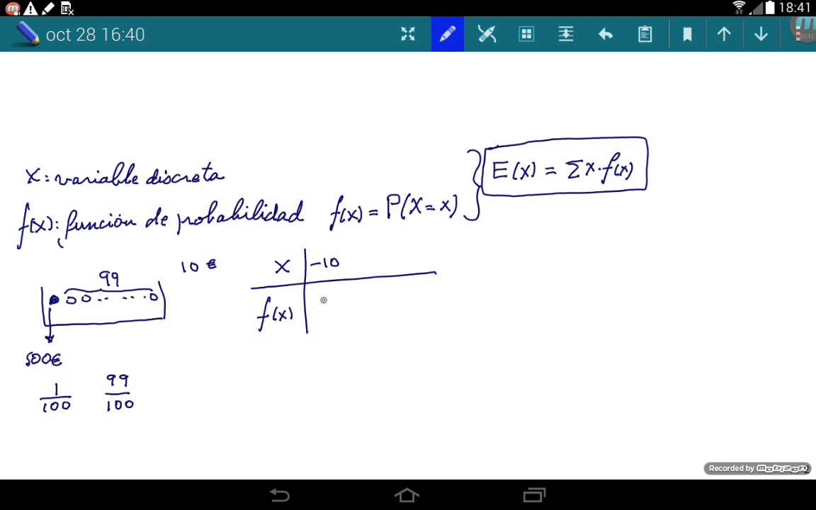 Esperanza matemática o valor esperado - YouTube