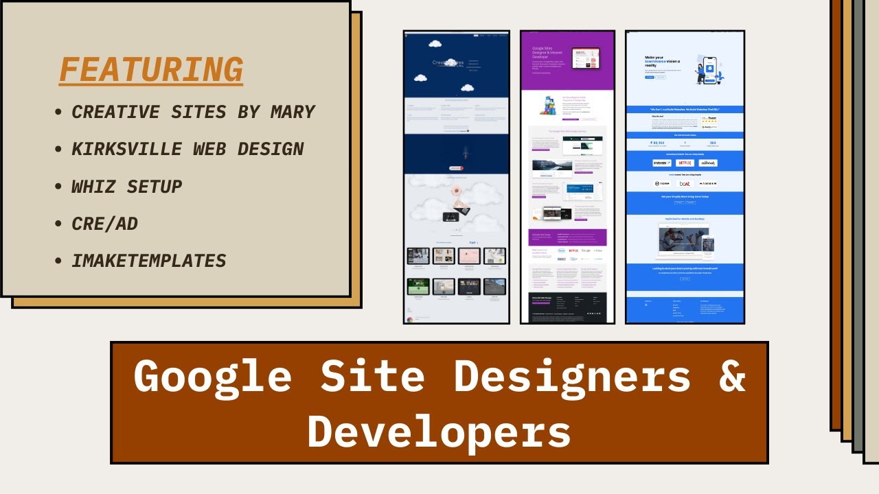 Google Site Designers and Developers - YouTube