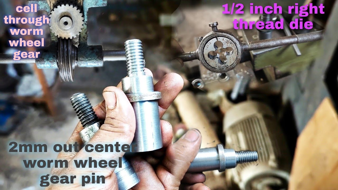 2mm out center gear shaft pin - YouTube
