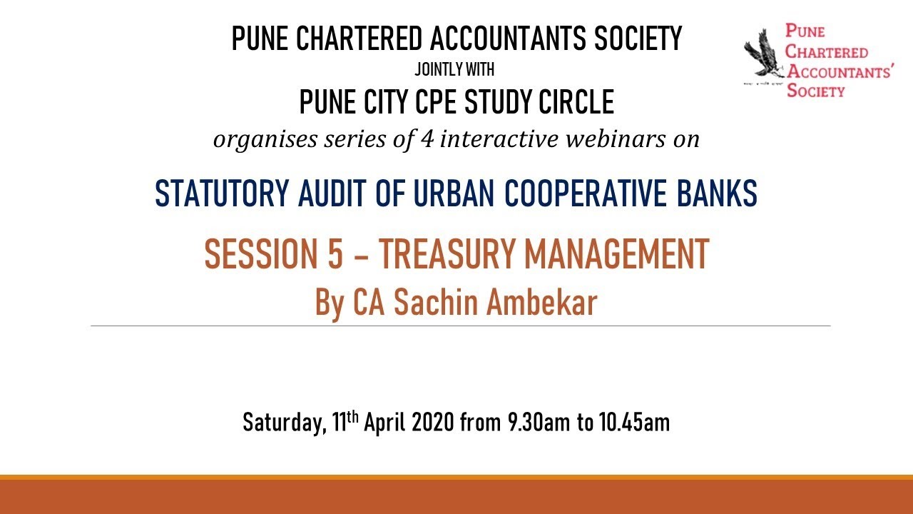SESSION 5 - TREASURY MANAGEMENT BY CA SACHIN AMBEKAR - YouTube