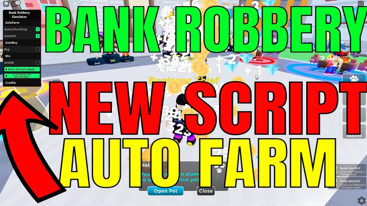 Bank Robbery Simulator SCRIPT GUI - AUTO FARM and More | Working ...