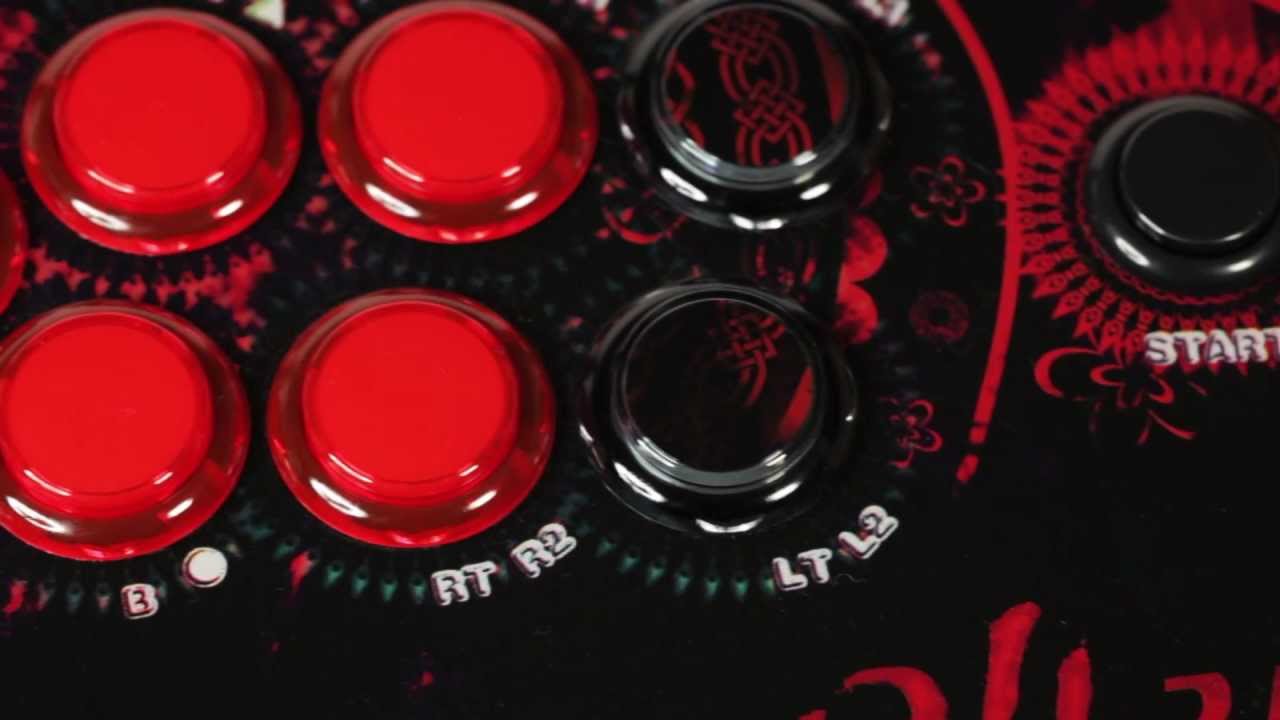 Qanba Q4 Q4RAF Ice Red Professional Joystick - YouTube