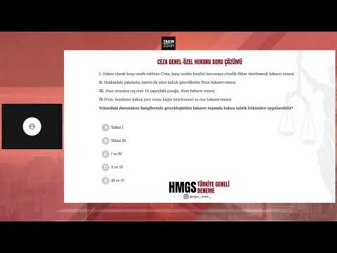 🎯 2025 HMGS-2 Deneme Sınavı | Ceza Genel ve Özel Hukuk Çözümleri – Uğur Hoca Anlatımıyla!