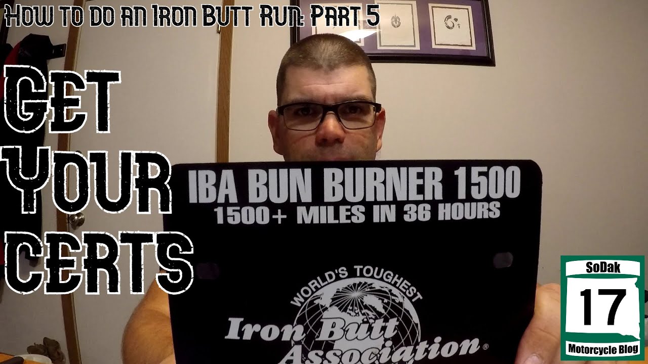 How to do an Iron Butt Run: Part 5 | Get Your Certs - YouTube