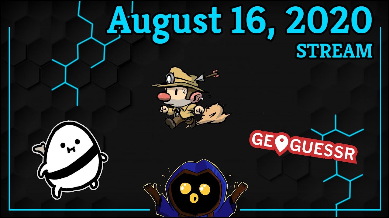 Space Gladiators, Spelunky, Minecraft | August 16, 2020 Stream - YouTube