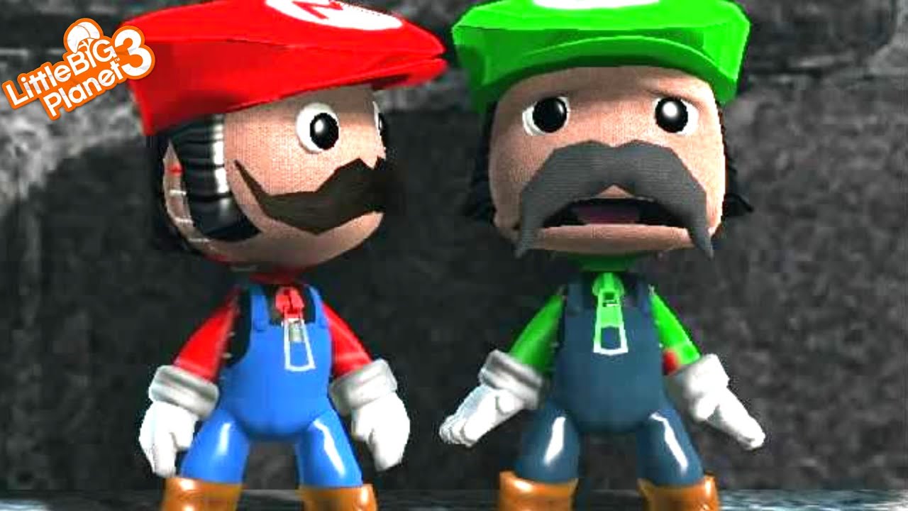 Sackboy Plays as Super Mario and Luigi - Mario Series - LittleBigPlanet ...