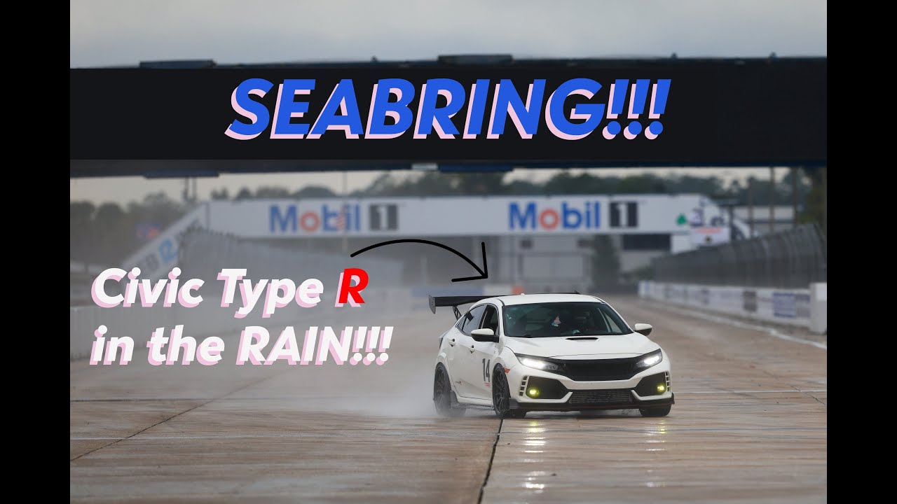 Racing my Civic Type R in the rain at Seabring!!! - YouTube
