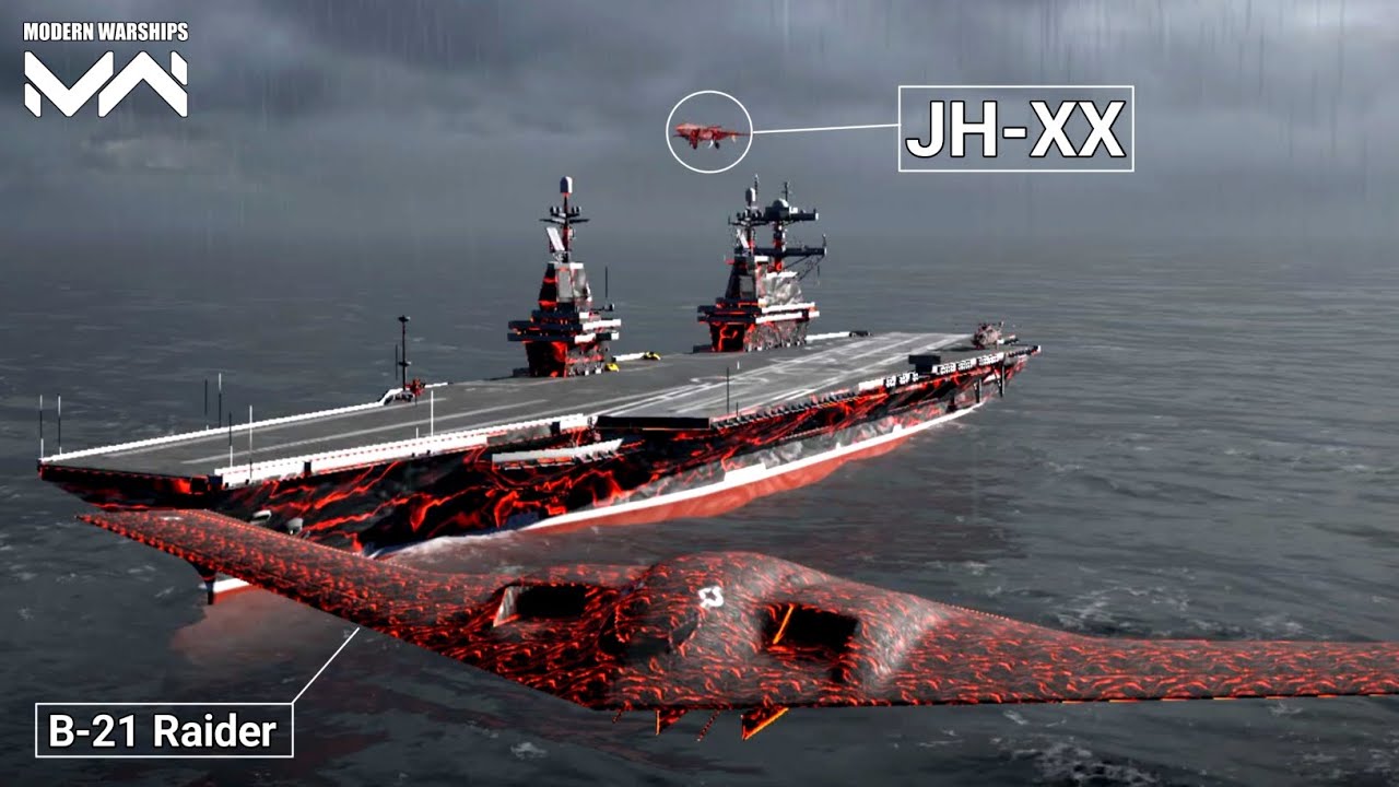 JS Zuikaku With JHXX Best Strike Fighter & B-21 Raider in Action ...