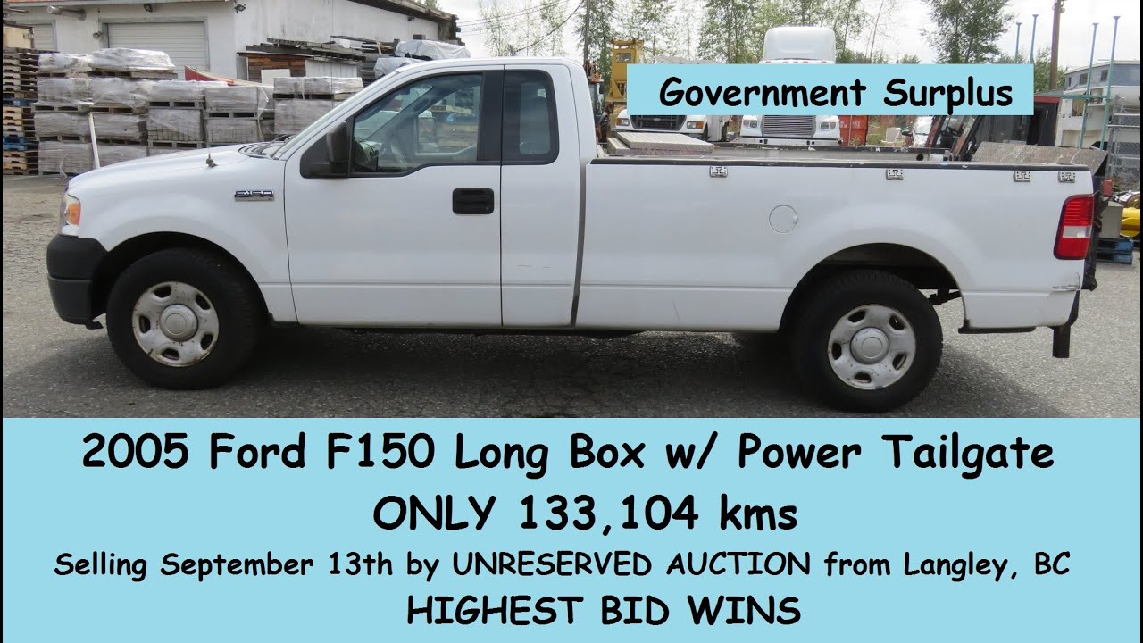 September 13th 2023 Auction - Lot P1006: 2005 Ford F150 Pickup with ...