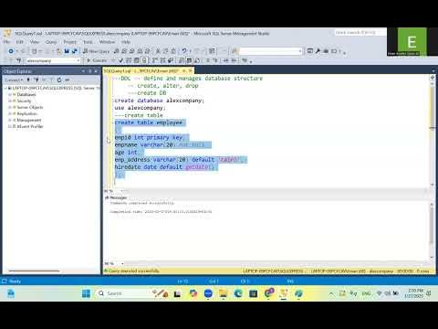 DB Query Part 1 - YouTube