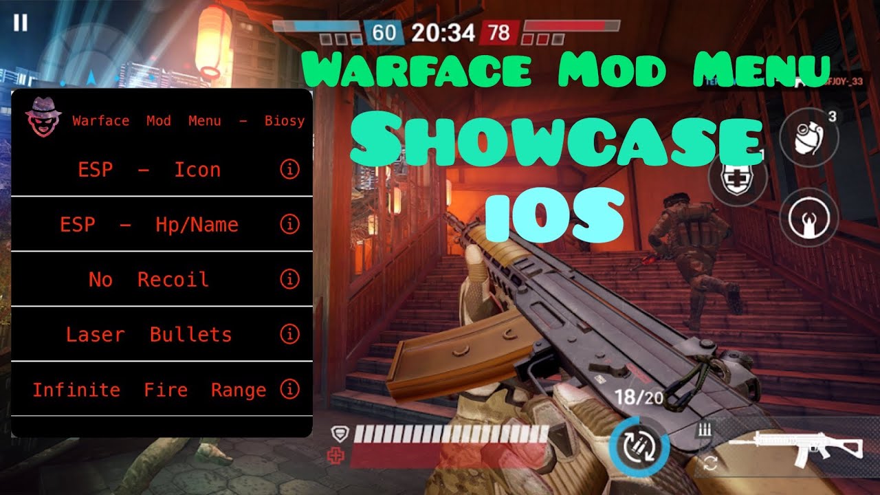 Warface Global Operations v1.2.0 iOS Mod Menu Showcase By Biosy - YouTube
