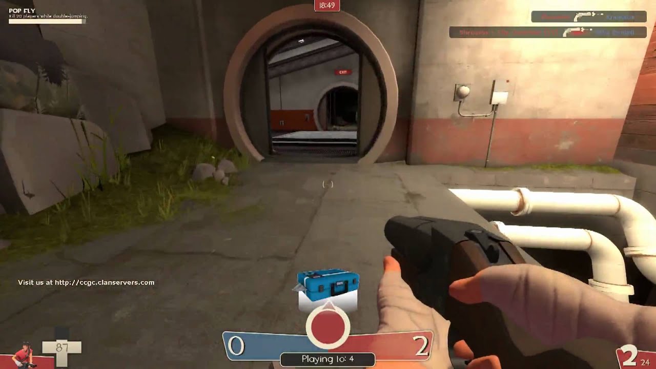 TF2 *EPIC* Scout Run Triple Jump Fast Cap - YouTube