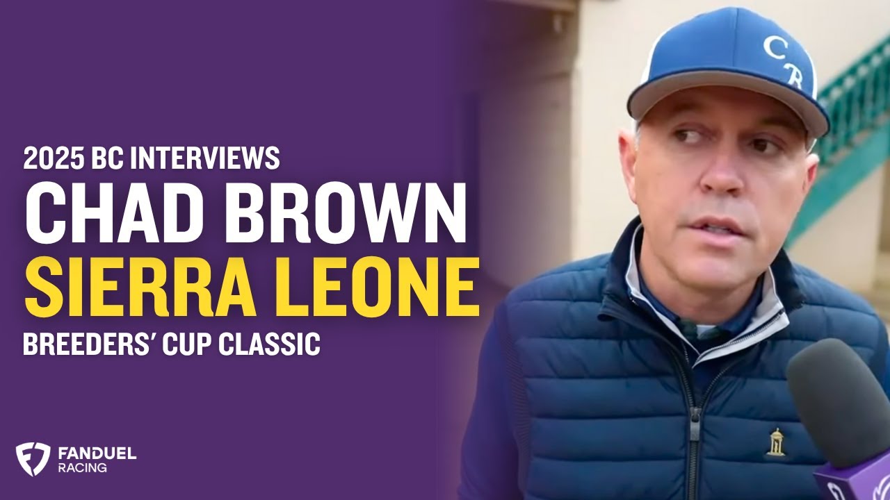 Trainer Chad Brown Talks About His Breeders' Cup Horses - YouTube