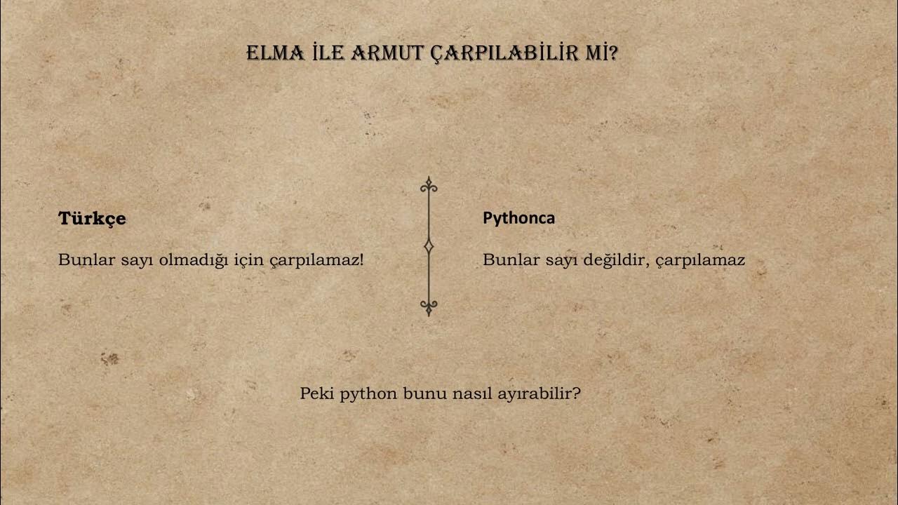 4- Python Değişkenler (Variables) (Elma Armut ve 5) - YouTube