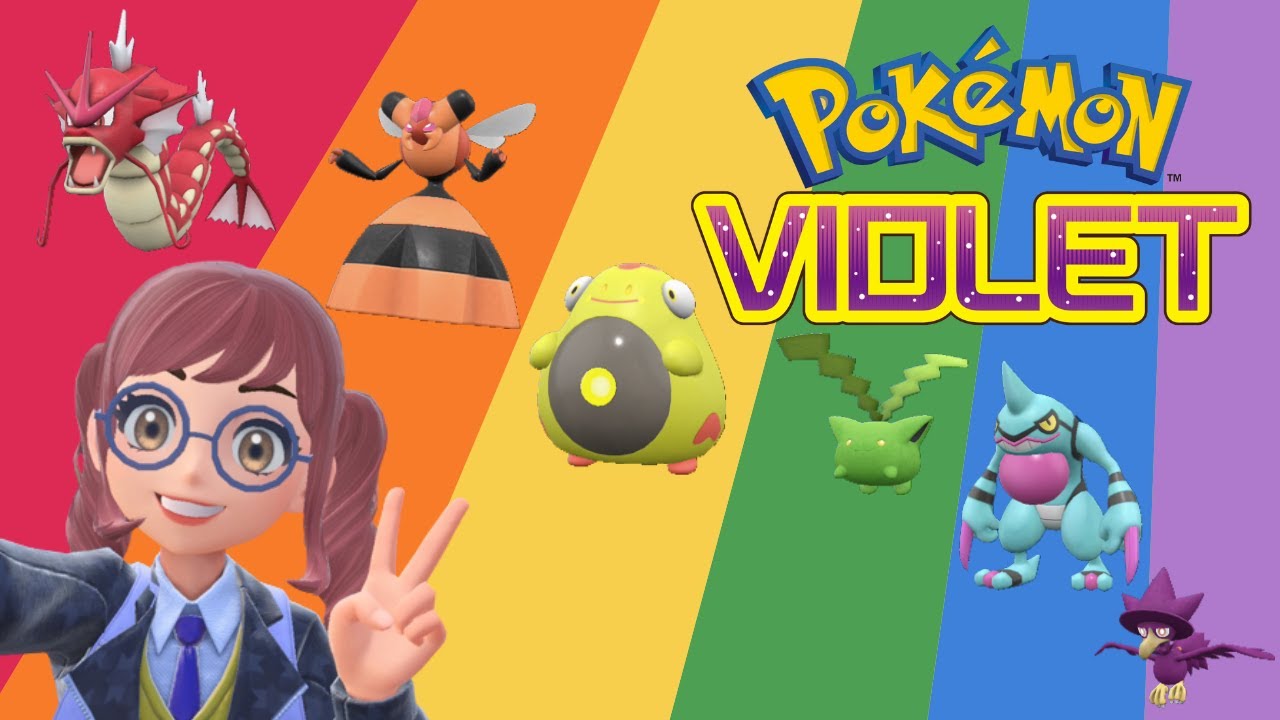 catching a shiny rainbow in pokemon violet 🌈 - YouTube