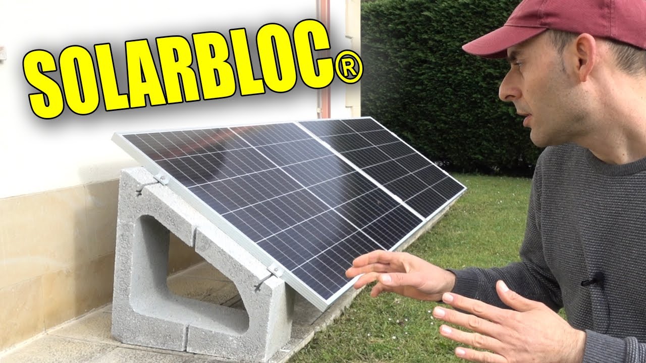 Solarbloc - Soportes de hormigón para placas solares - YouTube