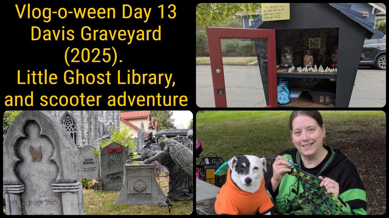 Vlogoween Day 13 Davis Graveyard 2025, Little Ghost Library, and ...