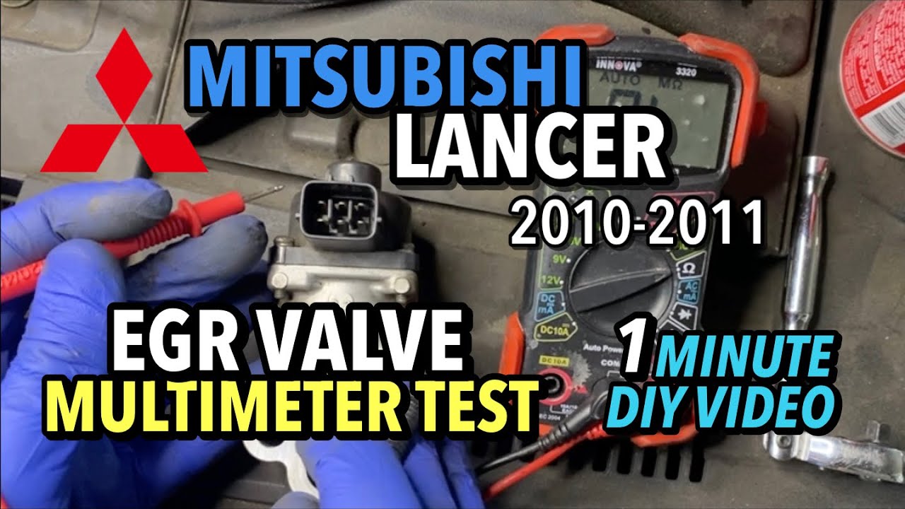 Mitsubishi Lancer - EGR Valve Multimeter Test - 2010-2011 - YouTube