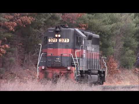 HD MEC#371 GP40 High hood on FI-1 in Ayer MA 1/12/2017 - YouTube
