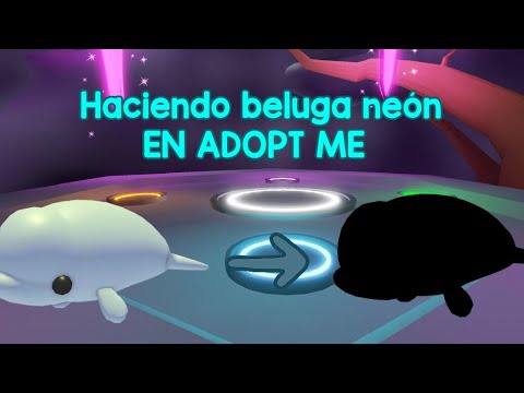 Haciendo beluga neón en Adopt Me! - YouTube