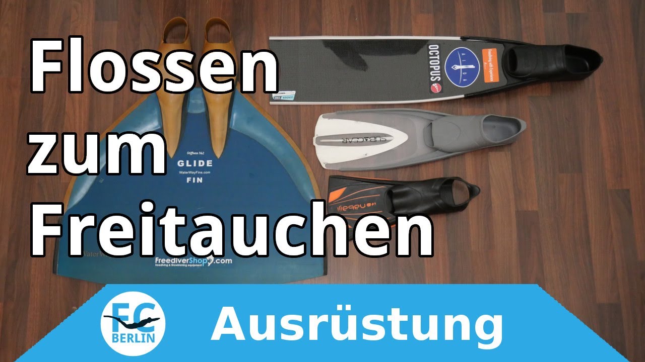 Flossen zum Freitauchen - Arten, Materialien und mehr... - YouTube