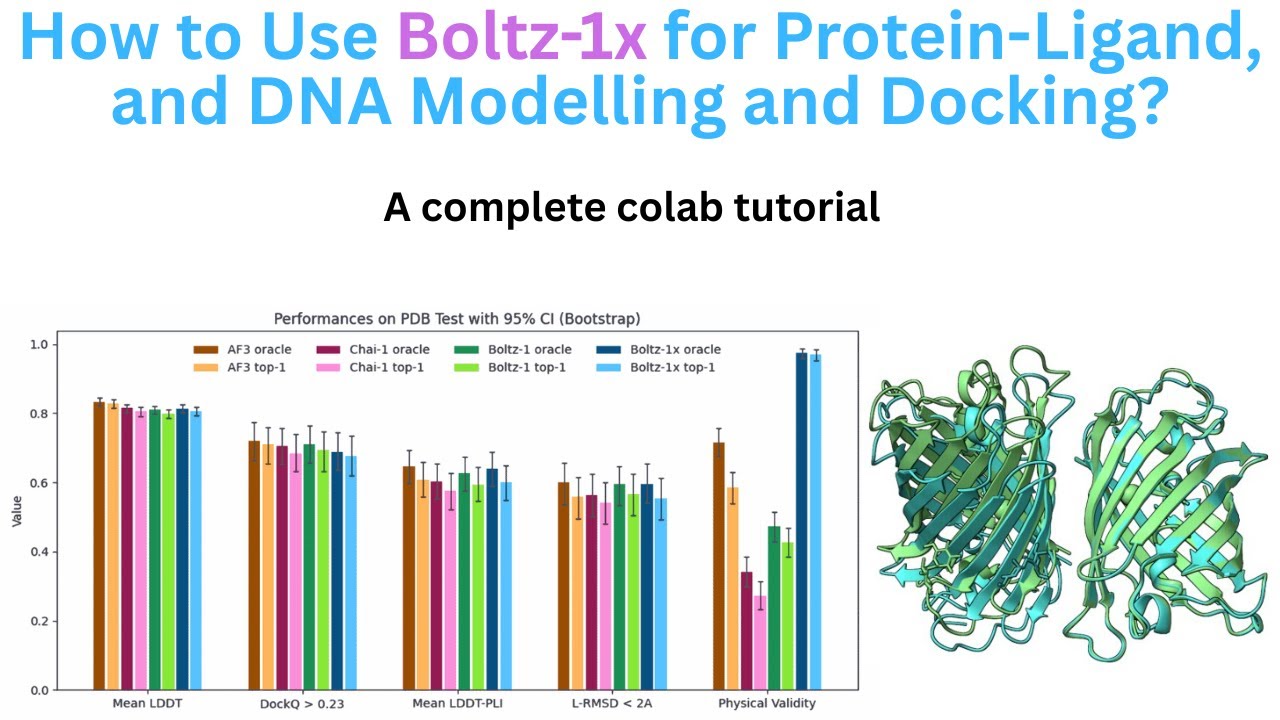 How to Use Boltz-1x for Protein-Ligand, and DNA Modelling and Docking? - YouTube