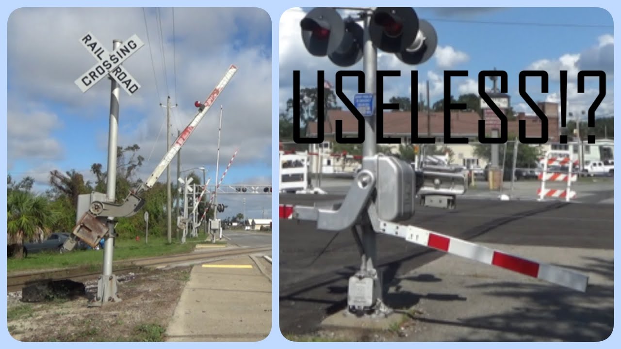 Railroad Crossings with Pedestrian Gates (Part 1) - YouTube