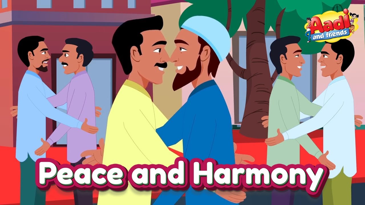 Peace and Harmony | Kids Cartoon, Moral Story by Aadi and Friends - YouTube