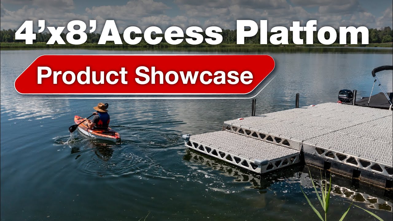 4' x 8' Floating Access Platform - YouTube