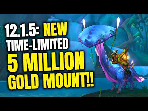 BIG NEWS: New Limited-Time 5 Million Gold Mount With Customizable Vendors in 12.1.5! WoW Midnight