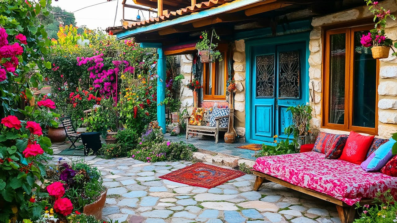 Discover Tranquil Turkish Cottages: Cozy Garden Retreat Blending ...