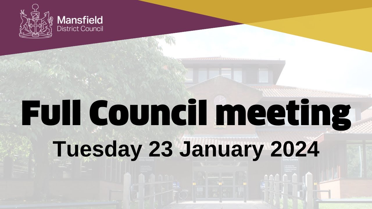 Full Council meeting - 23 January 2024 - YouTube