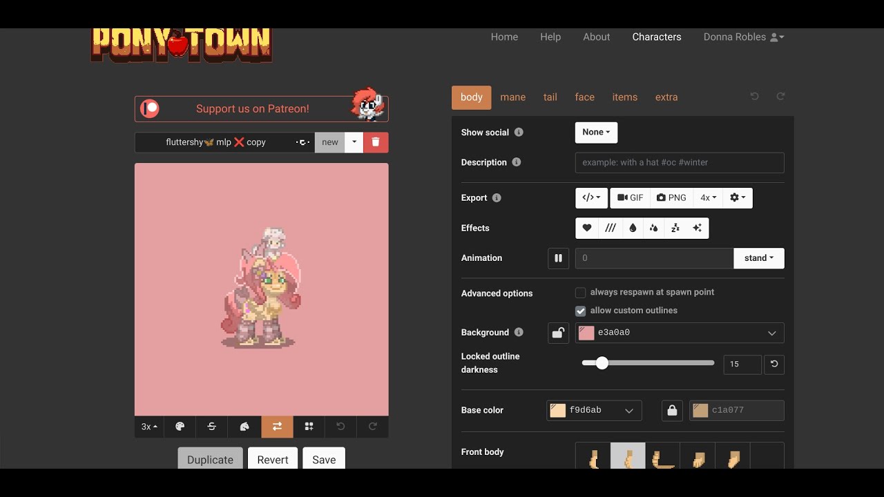 MY PONY TOWN FREE TO USE FLUTTERSHY COSPLAY! - YouTube