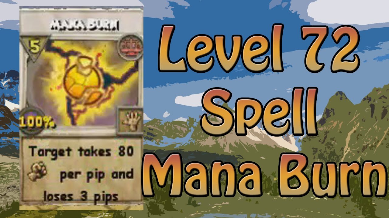 Mana Burn Level 72 spell - Wizard101 - YouTube