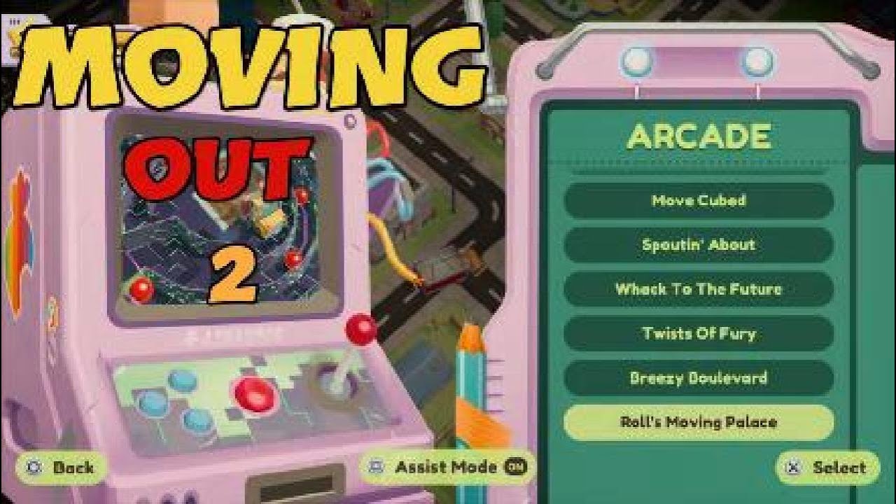 Moving Out 2-Roll's Moving Palace Arcade Cart - YouTube