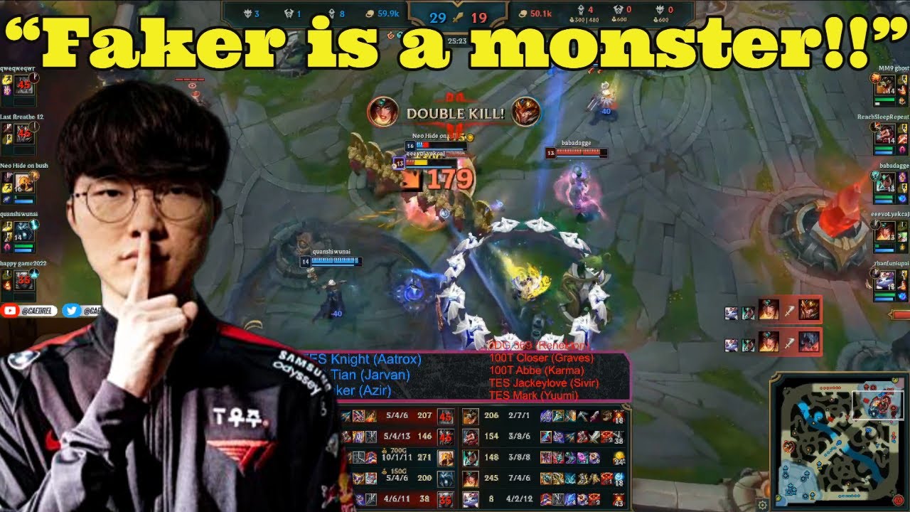 Faker ONESHOTS JackeyLove In Worlds Champions Queue!! Champions Queue Highlights - YouTube