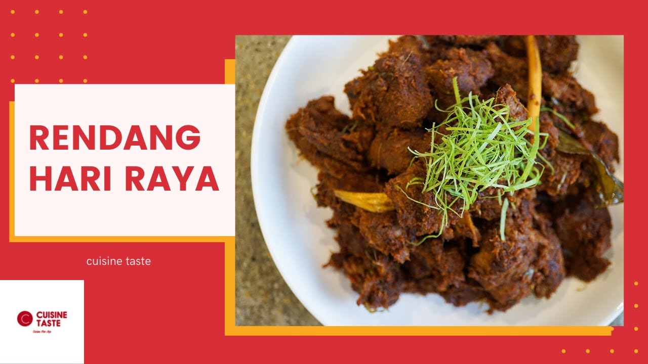 RENDANG HIJAU -MUDAH & SEDAP, MEMIKAT SELERA KELUARGA - YouTube